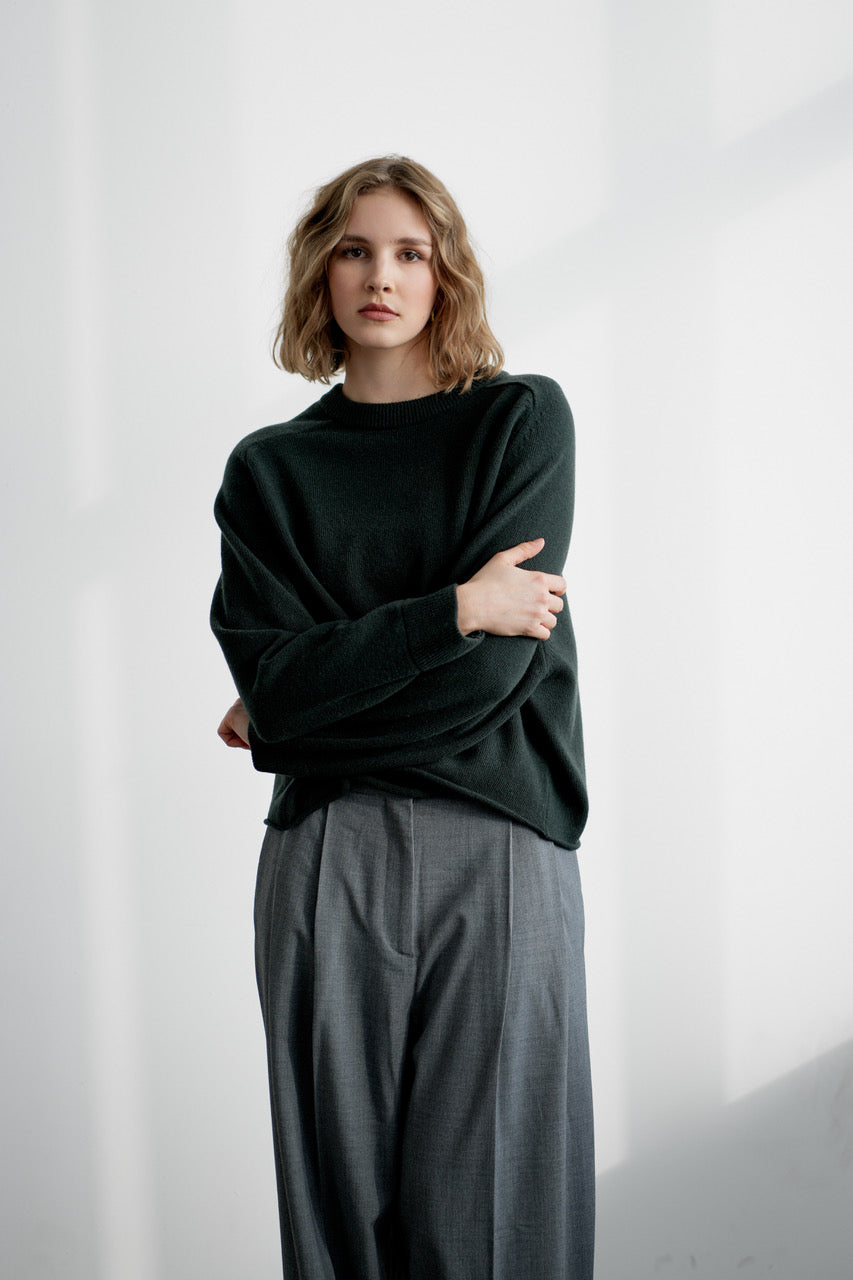 Greymarl / Kaia Knit / Forest – Scandi Club
